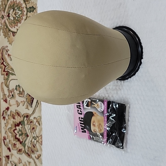 Hair | 22 Inch Cork Canvas Block Wig Head Mannequin Tan With 2 Deluxe ...